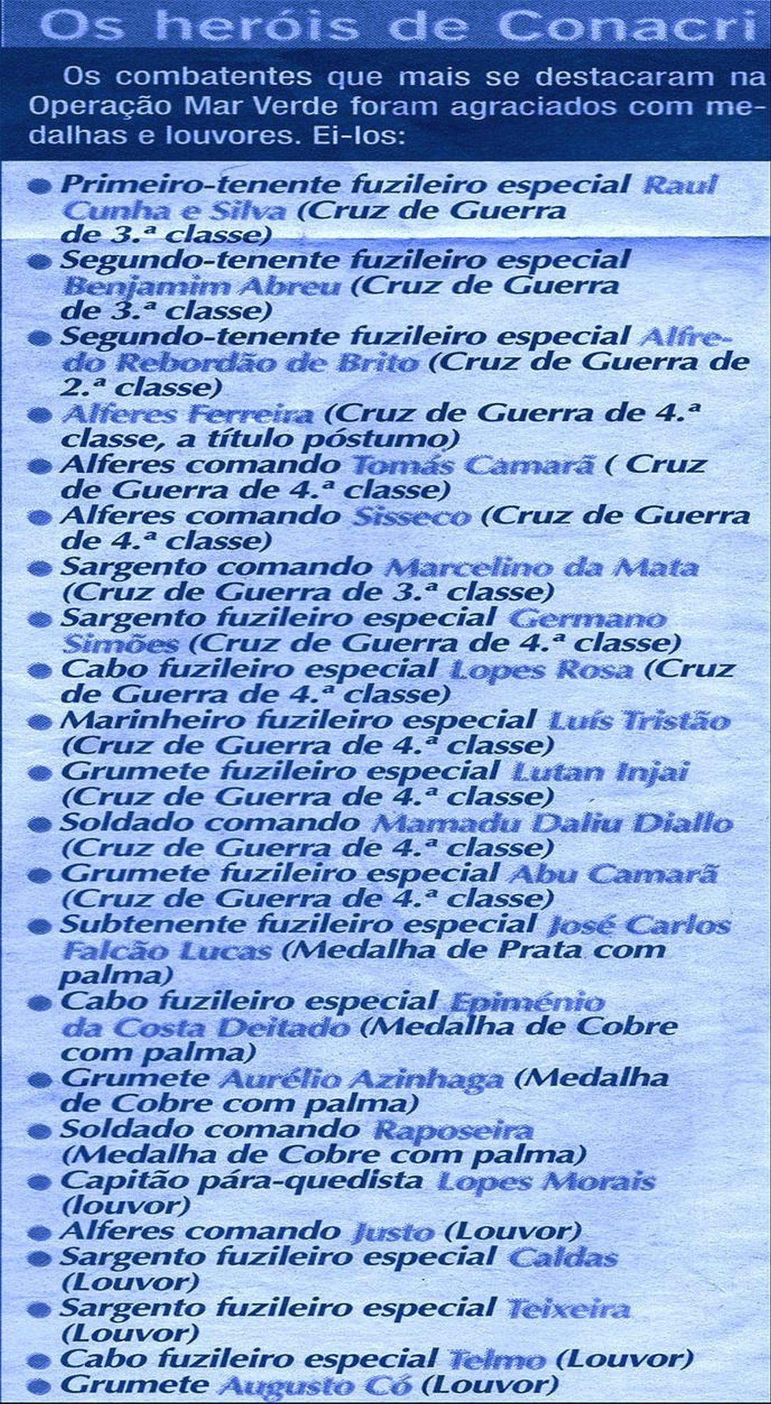 CTIG - Operação "Mar Verde"